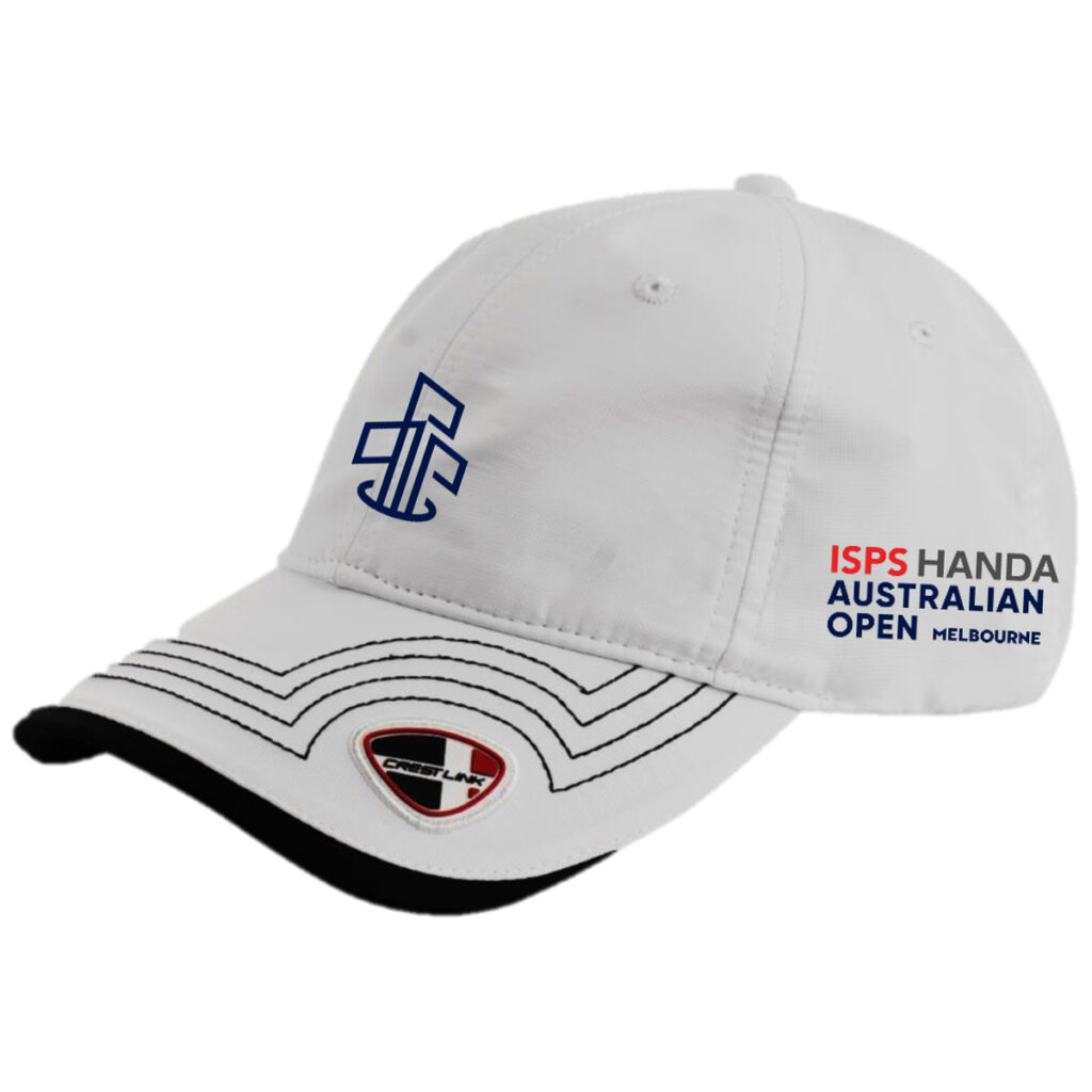 Mens Australian Open Cap with Flag Logo – Crest Link Australia